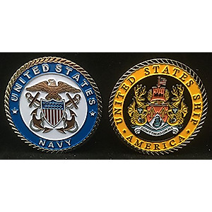 USS America CV 66 (Officer) Challenge Coin
