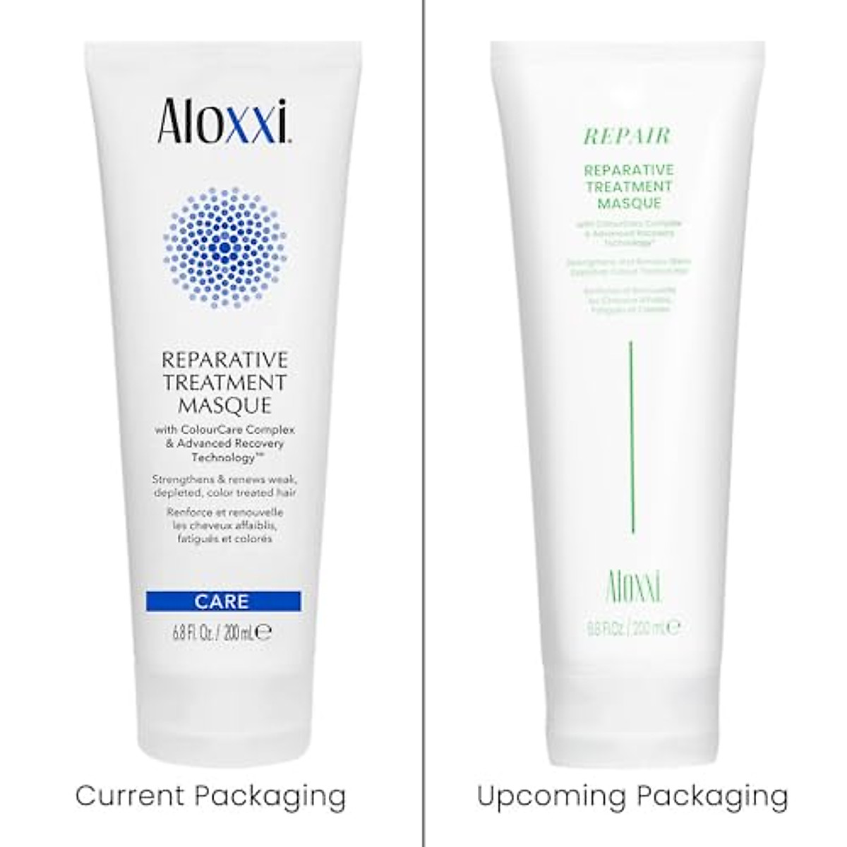 ALOXXI Repair Hair Mask for Color-Treated Hair - Hair Treatment Mask with Keratin & Peptides - Deep Treatment Masque for Dull & Damaged Hair, 6.8Fl Oz