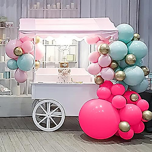 Hot Pink Balloons, 85Pcs 18 Inch 12 Inch 10 Inch 5 Inch Latex Party Balloons For Birthday Party Decoration Baby Shower Wedding Anniversary Bachelorette Graduation