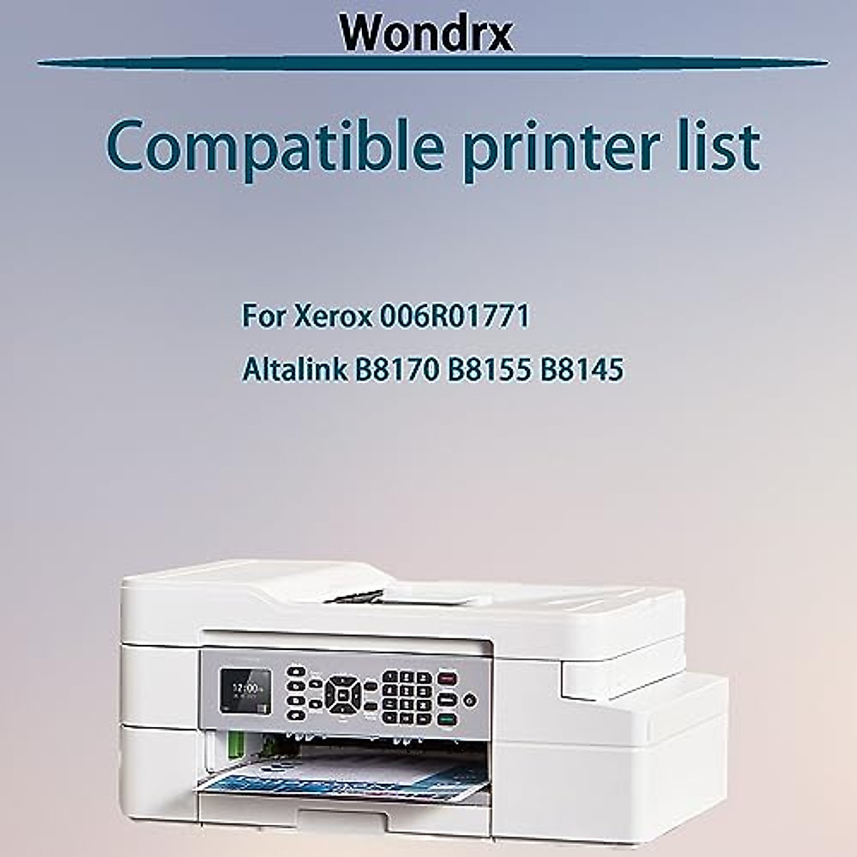 B8145 B8155 B8170 Toner Cartridge (with chip) for Xerox 006R01771 Toner Cartridge Altalink B8170 B8155 B8145 Printer High Yield 36000 Pages Convenient to Install Eco-Friendly (Black 1Pack)