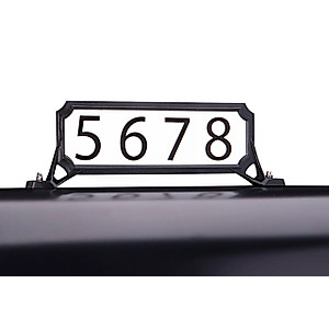 Architectural Mailboxes 3460B Manhattan Address Plaque, Small, Black