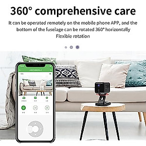 Smala Rotate Mini Camera Plastic Rotate Camera Two-Way Intercom Ultra Small Cam Night Vision Wireless Indoor Camera Low Power Consumption