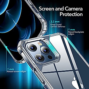 ESR for iPhone 12 Pro Max Phone Case, Military-Grade Protection, Shock-Absorbing Corners, Scratch- and Yellowing-Resistant Hard Back, Phone Case for iPhone 12 Pro Max, Air Armor Case, Clear