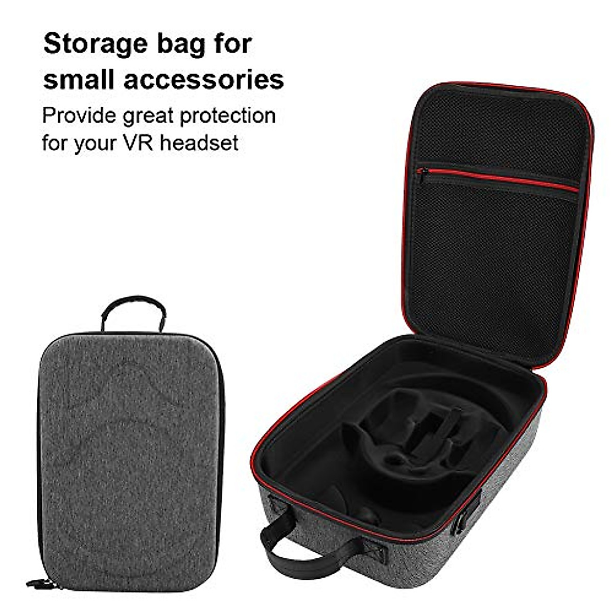DAUERHAFT Storage Bag, Abrasion Resistant Nylon Waterproof VR Carrying Case for Oculus Quest(Grey)