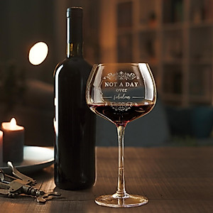 Gifts For Women,Not a Day Over Fabulous Personalized Wine Glasses Birthday Gifts Wine Glass Mothers Day Gifts For Women, Unique Gift Ideas for Her Mom Friends Female Her Wife Girlfriend Coworkers