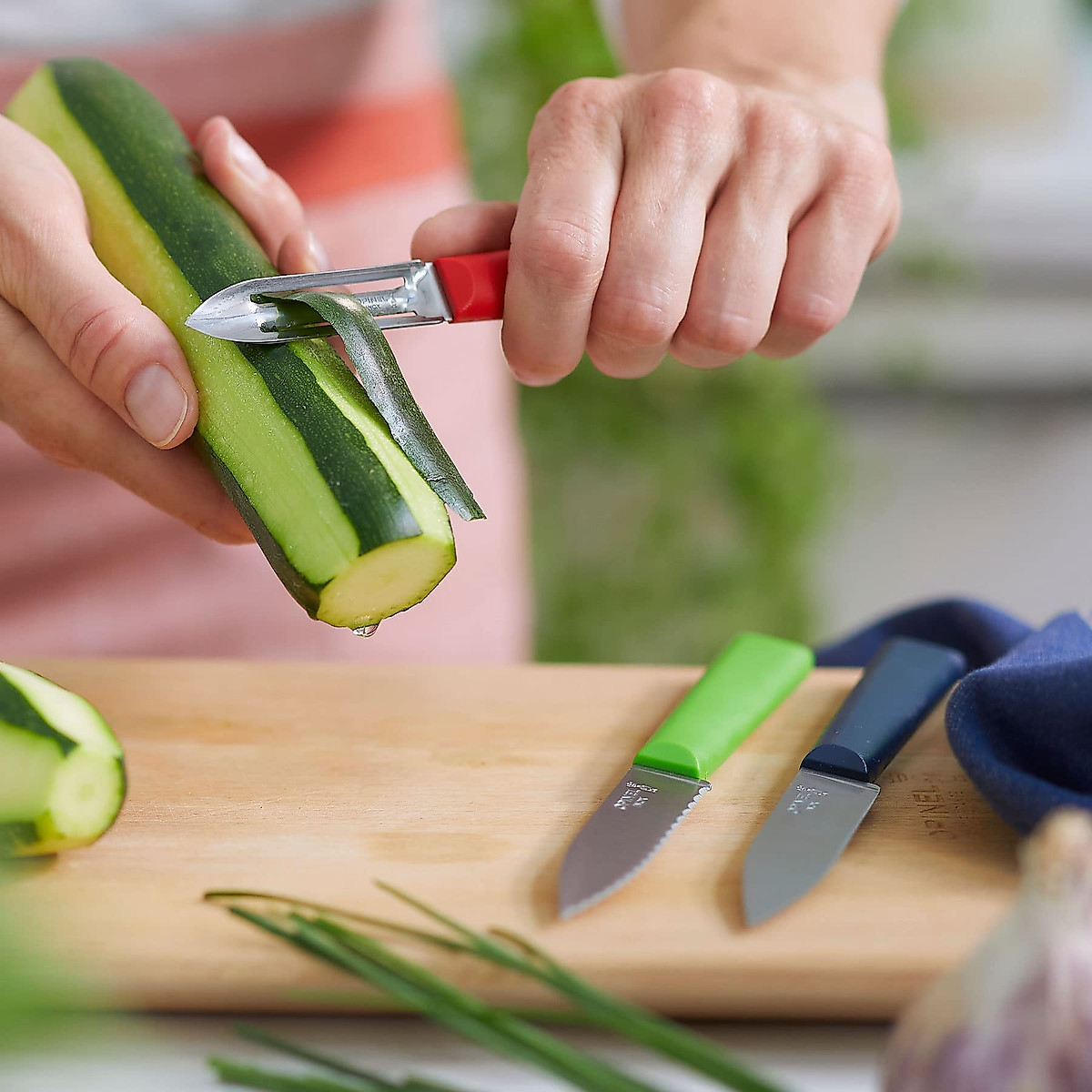 Opinel Les Essentials+ Kitchen Prep Bundle - Red