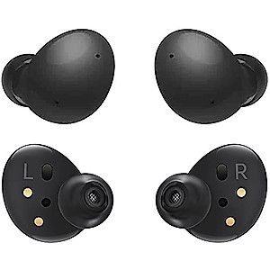 Samsung Galaxy Buds2 (ANC) Active Noise Cancelling, Wireless Bluetooth 5.2 Earbuds for iOS & Android, International Model - SM-R177 (Fast Wireless Charging Pad Bundle) (Graphite)