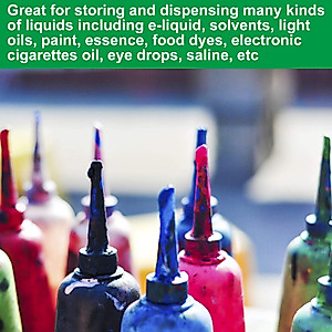 ABuff 32-Pack Clear Dispensing Bottles, 120ml/4 Ounce Plastic Squeeze Condiment Bottles with Twist-on Cap Lids - Round Plastic Squeeze Bottle for Ketchup,Mustard,Olive Oil and More