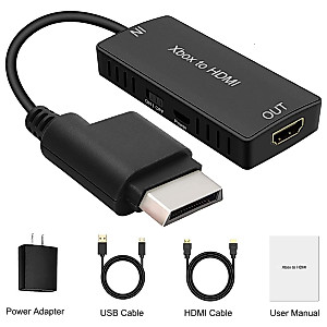 ZUZONG Xbox 360 to HDMI Converter, HD Link Cable for Xbox 360, Xbox 360 to HDMI Support 720P, Compatible with Xbox 360 and Xbox 360 Slim.