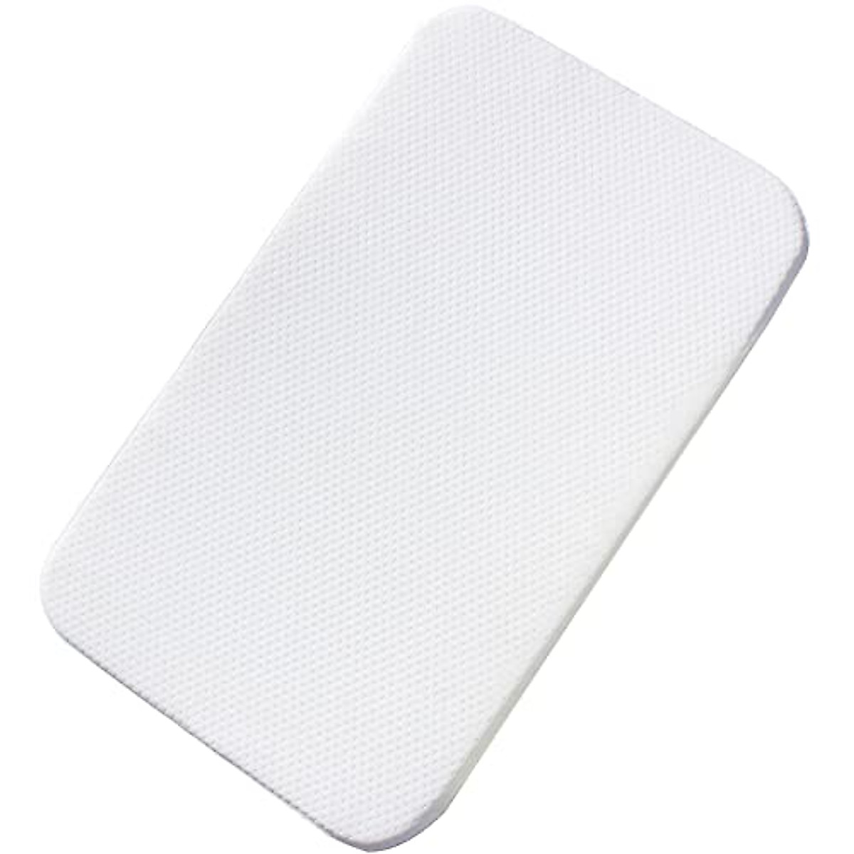 Mecc ecoh Rectangle Baby Bassinet Mattress, 100% Breathable Cover, 2" Thick, Fit for Baby Delight/KoolerThings/ANGELBLISS/YADAQE/Jimglo/BCOL/BabyBond/MMBABY/Mika Micky Bedside Sleeper, 33"x20"