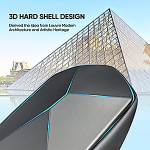 SARLAR Fashion Hard Travel Case for Oculus Meta Quest 2/Meta Quest Pro, Expandable Capacity Compatible with Kiwi Design/BOBOVR All Elite Strap and Accessories, Crossbody Sling Backpack