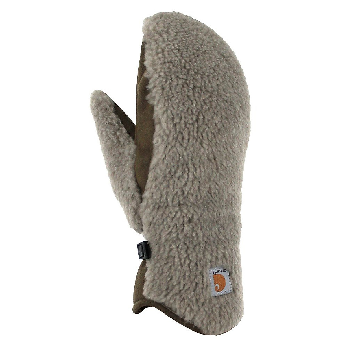 Carhartt womens Sherpa Mitten Cold Weather Gloves, Desert Sand, Medium US