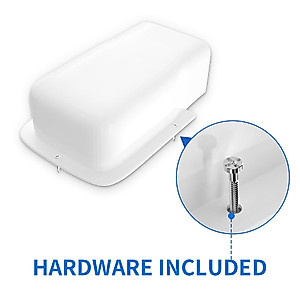 TAKTOPEAK 3" W Wall Cover, Decorative PVC Line Set Cover Kit Parts Accessories for Ductless Mini Split Air Conditioners, Central AC and Heat Pumps