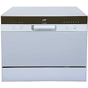 SPT SD-2224DS Countertop Dishwasher with Delay Start & LED, Silver