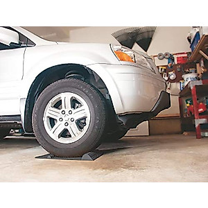 Maxsa 37358-RS Park Right Perfect Parking Self Adhesive Anti-skid Parking Mat for Cars and Trucks, 2” x 11” x 21.5” Black with Reflective Strip