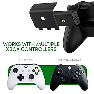 Talkworks Dual Gaming Controller Charging Dock Station - Compatible with Xbox One and Xbox Series S/X (Controllers Not Included) - Bluetooth Charger - Wireless Charging Station Charger Stand