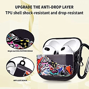 Case for AirPod 3, Sports Shoes Design TPU Protective Accessories Skin with Keychain Compatible with Apple AirPods 3rd Generation for Cool Men Boys Teen Girls