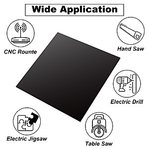 LOYORTY 3PCS 12 x 12 x 1/16(0.06”) Inch Anodized Aluminum Sheet, 5052 Black Aluminum Engraving Blanks, 1.5MM Thin Metal Plates for Laser Engraving, Crafting, DIY, House Decoration