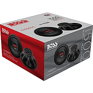 BOSS Audio Systems CH10DVC 1500 Watt, 10 Inch, Dual 4 Ohm Voice Coil Car Subwoofer