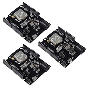 Coliao 3pcs ESP32 for Wemos D1 Mini D1 R32 ESP-32 CH340G WiFi Wireless Bluetooth Development Board 4MB Flash with Micro USB