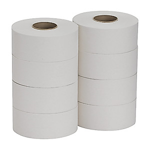 Pacific Blue Basic 1-Ply Jumbo Jr. 9'' Toilet Paper by GP PRO (GEORGIA-PACIFIC), 13718, 2,000 Linear Feet Per Roll, 8 Rolls Per Case