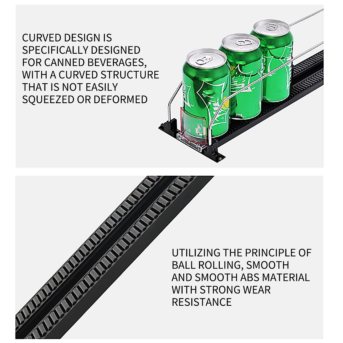 Supermarket Freezer Beverage Pusher, Supermarket Freezer Beverage Pusher, Refrigerator Beverage Shelf, Beverage Automatic Pusher & Puller, Refrigerator Drink Holder