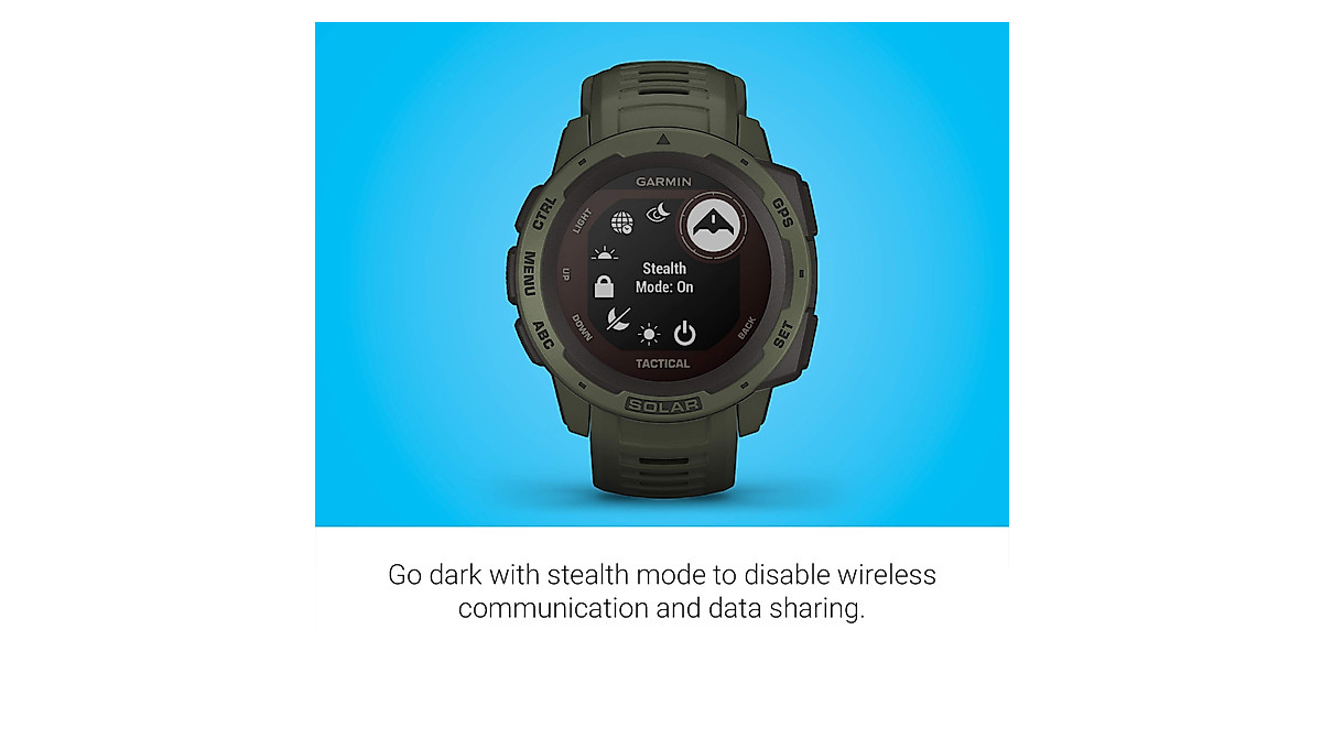 Garmin Instinct Solar Tactical Watch - Rugged, Solar-Powered GPS Smartwatch