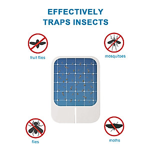 20 Pack Refill Glue Boards for VF01 Flying Insect Trap Plug-in, Replacement Sticky Glue Cards for Fly Trap Indoors