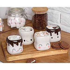 Hawaii Will Always Be Home Cute Marshmallow Shaped Mugs Ceramic Hot Chocolate Cup Hot Chocolate Mugs Milk Cocoa Christmas Funny Coffee Mug Mothers Day Gift 6oz