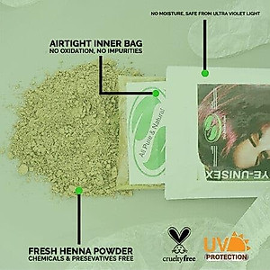 1 Pack Of Burgundy Henna Hair & Beard Color/Dye 100 Grams - Natural Hair Color, Plant-based Hair Dye - The Henna Guys