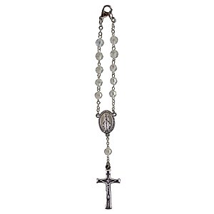 Cathedral Art April/Crystal Birthstone Car Rosary