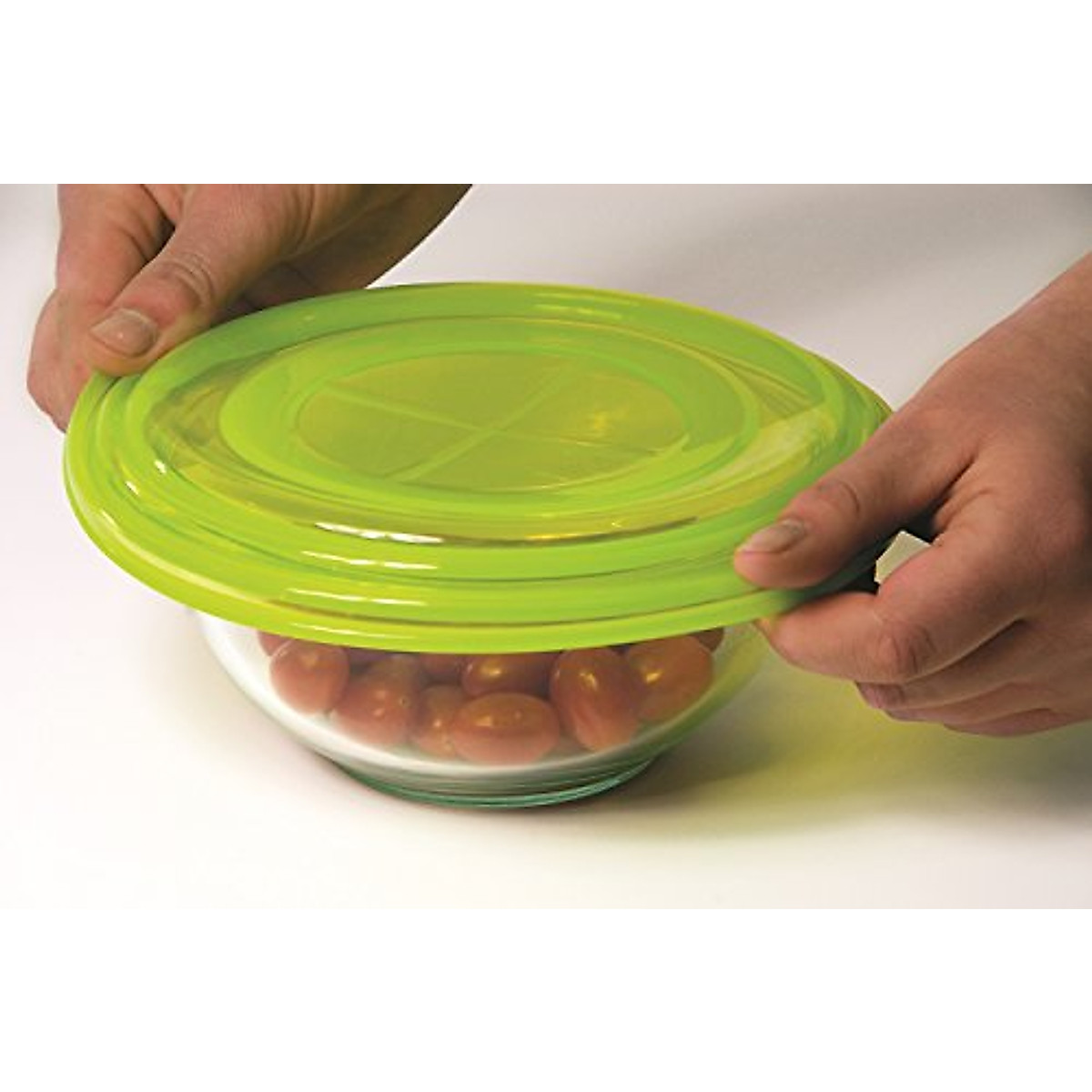 LidLover 5"-7" and 7"-9" Silicone Lid, Green - Set of 2