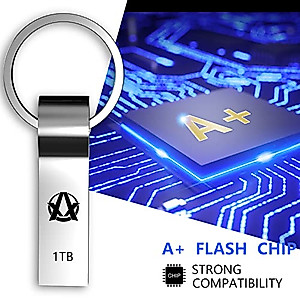 USB Flash Drives 1TB, Ahinsoa Portable 1000GB Thumb Drive- High Speed USB Drive Memory Stick Ultra Large Data USB Stick Storage, Waterproof Jump Drive Pen Flashdrive with Keychain