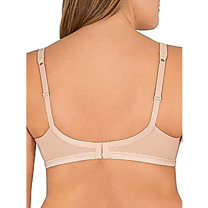 Fruit of the Loom Women's Cotton Stretch Extreme Comfort Bra, Black HUE/Sand, 38DDD