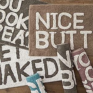 DII Tufted Shower/Bath Mat Soft Absorbent Bathroom Rug, Plush & Machine Washable, 20x31-Inches, Mauve, You Look Great