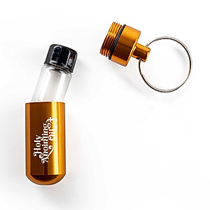 Nard Anointing Oil from Israel Boxed Gift Set with Dispenser, Holy Jerusalem Oil & Gold Metal Keychain Bottle Container, Plastic Dropper & Small Glass Vial, Aceite Ungido y Botella