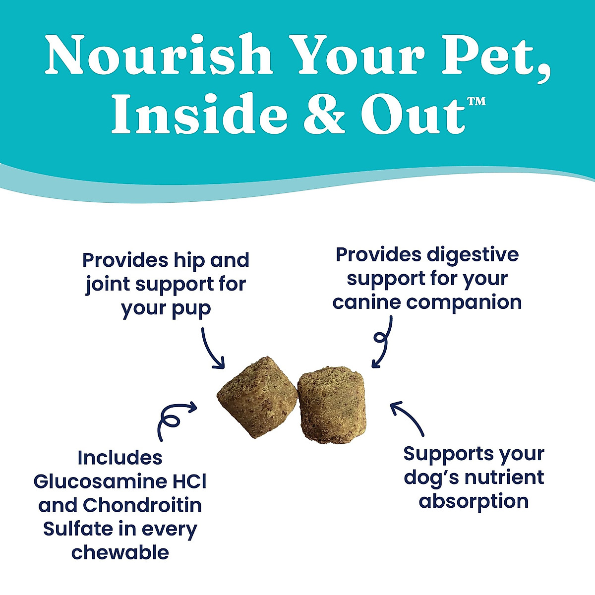 Solid Gold Healthy Dog Treats - Functional Mobility Dog Treats for Training & Joint Support - Chicken Flavor with Glucosamine Chondroitin Healthy Training Treats for Dogs - 5.2 oz