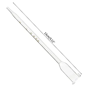 caralin Wine Making Alcohol Meter Tester for Wine Alcohol 13cm Alcohol Meter Tester Transparent