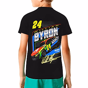 William Byron 24 Shirt for Teen Girl & Boy Printing Short Sleeve Tee Athletic Classic Shirt Crewneck T-Shirt