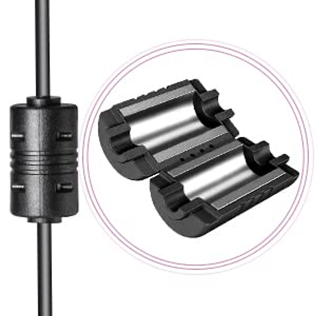 Guitar Pedal Power Supply Adapter 9V DC 1A Tip Negative 5 Way Daisy Chain Cables for Electronic Guitar Effect Pedal