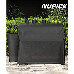 NUPICK 8080 Grill Cover for Char-Griller 5050 Duo Grill, Heavy Duty and Waterproof Grill Cover, All Weather Protection