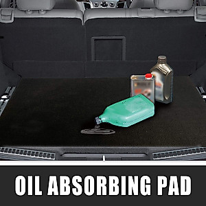 LINLA Premium Absorbent Oil Mat Contains Liquid Garage Floor Mat 8.5'x 6.6', Reusable, Washable, Protects Floor, Driveway Surface, Shop,Parking