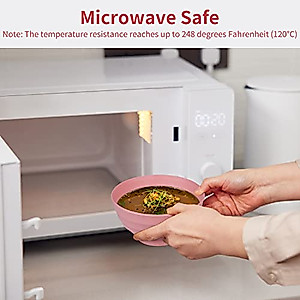 Cainfy Wheat Straw Dinnerware Set for 6, Upgraded Unbreakable Cereal Fruit Soup Rice Bowls Plates Mugs Sets for Outdoor Camping Dishwasher Microwave Safe