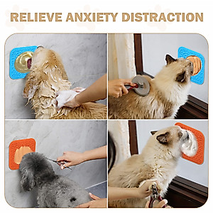 Lick Mat for Dogs - Slow Feeder Licking Mat with Suction Cups for Peanut Butter, Food Treats & Yogurt - 2 Pack