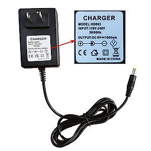 6V Battery Charger for Kids Ride On Toys car 6 Volt Battery Charger for Best Choice Products Hello Kitty SUV Kid Trax Toddler Quad Kidzone Bumper Car Electric Toys Charger