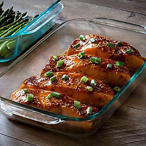 Pyrex Bakeware 2-Quart Oblong Baking/Serving Dish, Clear, 2 QT - Original Genuine Pyrex - Made in the USA