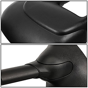 DNA Motoring TWM-002-T222-BK Pair of Black Manual Glass Telescopic Towing Side Mirrors Compatible with 97-03 F-150 Standard/Extended Cab