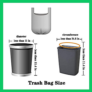 4 Gallon Trash Bag,Thicken Value Small Colorful Trash Bags with Handle,200 Counts Small Garbage Bags Wastebasket Trash Can for Bathroom Bedroom Office Kitchen