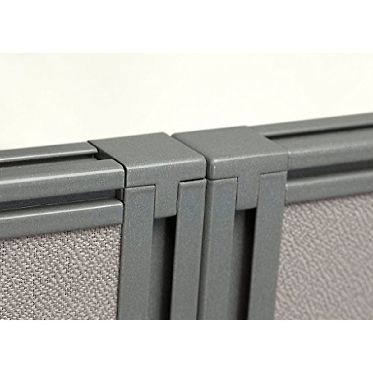 Bush Business Furniture Easy Office 60W 4 Person Straight Desk Open Office in Mocha Cherry