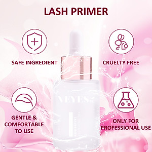 VEYES INC Lash Primer for Eyelash Extensions 30ml Professional Use Only Easy to Removes Proteins and Oils Increase Adhesive Bonding Power